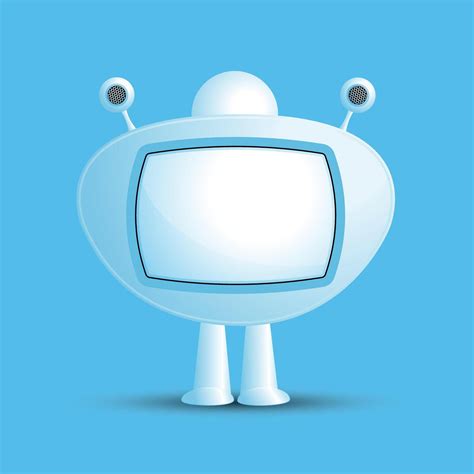 Speech Bubbles Robots Television For Text In Bright Colors Stock Image Vectorgrove Royalty