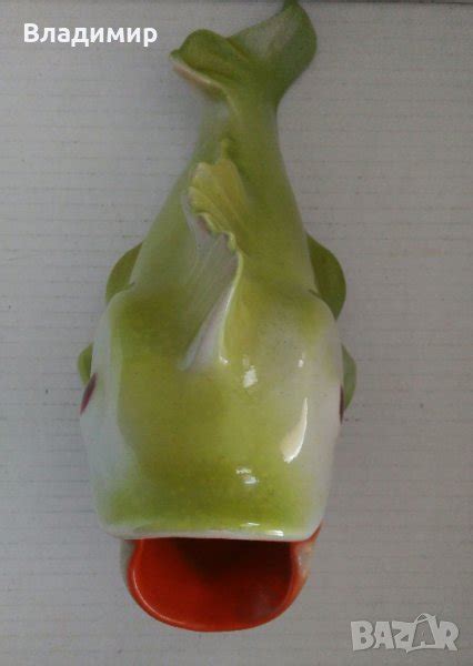 Декоративни риби статуетки вазичка и чаша с надпис Чашата на рибаря в Декорация за дома в гр