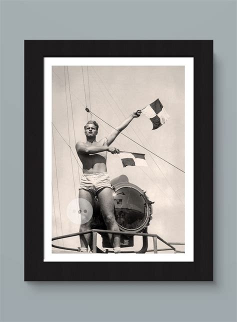 Vintage Male Nude Art Photo Print Incredibly Handsome Sailor And Bulge