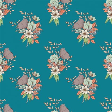 컬러 꽃 패턴 디자인 Eps Uidownload