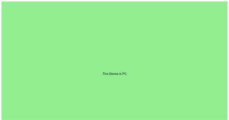 Distinguish Device Type Codesandbox