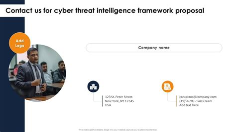 Contact Us For Cyber Threat Intelligence Framework Proposal Ppt Presentation