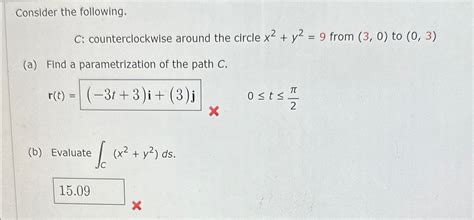 Solved Consider The Following C Counterclockwise Around The Chegg