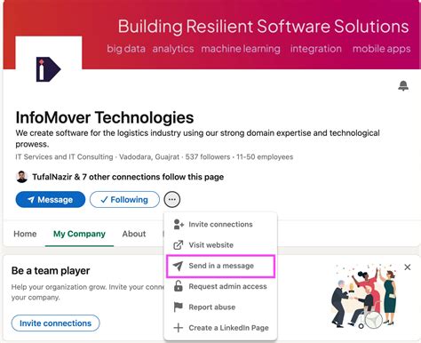 Get In Touch Infomover Technologies