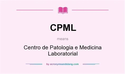 Cpml Centro De Patologia E Medicina Laboratorial In Undefined By