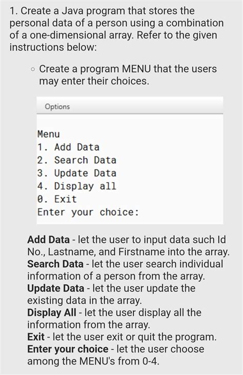 Solved Create A Java Program That Stores The Personal Chegg Com