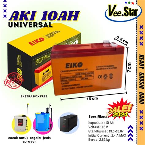 Jual Baterai Aki Sprayer Elektrik Ah Battery Sprayer Accu Sprayer Universal Ah Shopee