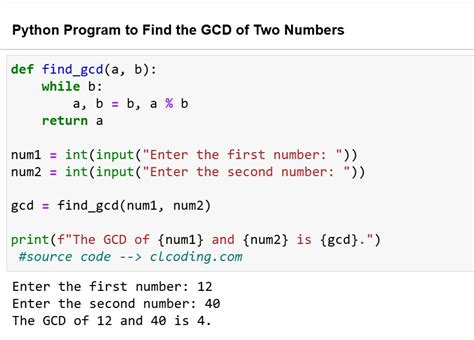 Day 59 Python Program To Find Gcd Of Two Number