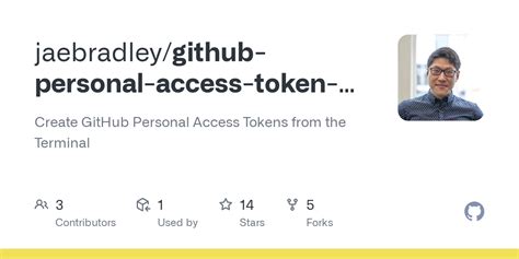 GitHub Jaebradley Github Personal Access Token Generator Cli Create GitHub Personal Access
