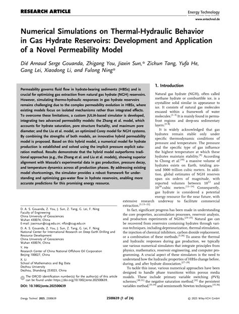 Numerical Simulations On Thermal‐hydraulic Behavior In Gas Hydrate Reservoirs Development And