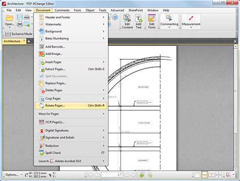 PDF XChange Editor Plus User Manual Tabs Guide Document Rotate Pages
