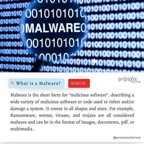 Proaxis Solutions On Linkedin Malware Hackers Staysafeonline Cybersecuritymatters