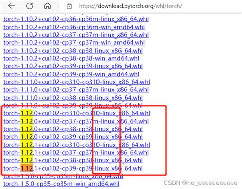 Condapip安装torch等深度学习包搭建运行环境解决PackagesNotFoundError The following packages conda