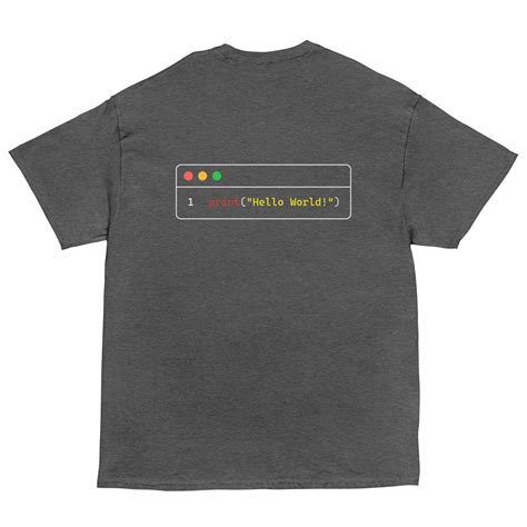 Data Scientists Hello World Python Graphic Tee Etsy
