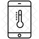 Temperature App Icon Download In Line Style