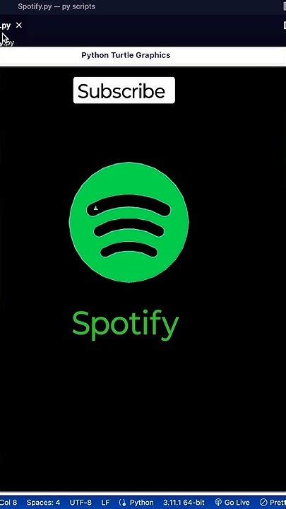 Python Programming Can You Draw The Spotify Logo How Python Coding Spotify Youtubeshorts