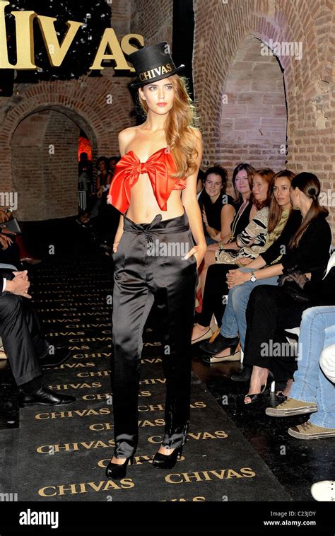 Victorias Secret Model Clara Alonso Models For Baruc Corazin During A