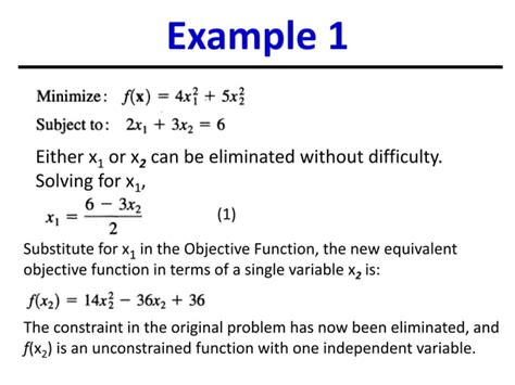 Single Variable Optimization And Multi Variable Optimizatiuonpptx Physics Science