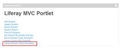 Liferay Dynamic Query Api ~ Liferay Savvy