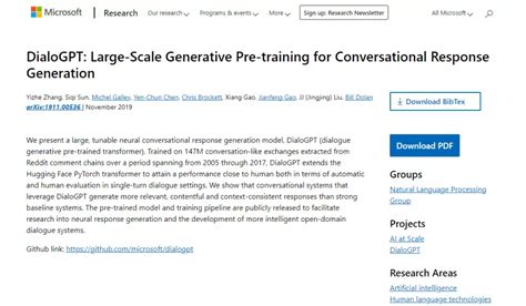 dialogpt by microsoft — ai tools catalog