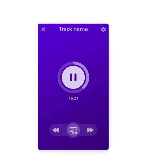 Audio Player Interface Mobile App Ui Design 2837689 Vector Art At Vecteezy