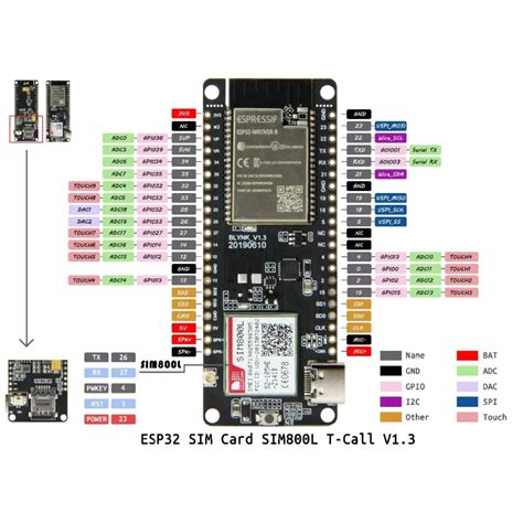 Modul Esp32 Cu Sim800l Wifi Si Bluetooth Ttgo T Call Lilygo Gsm Elektroweb Multicolor Emag Ro