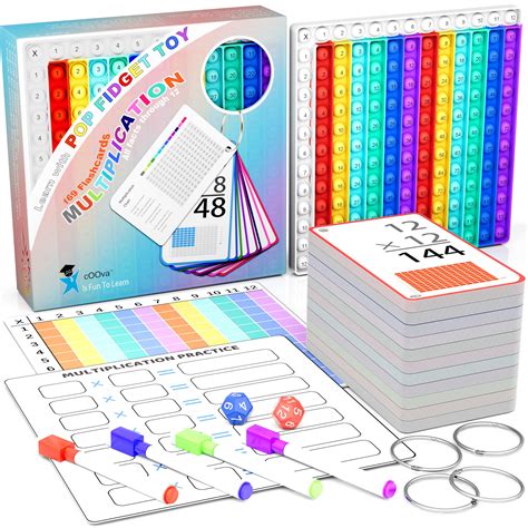 Multiplication Flash Cards Multiplication Chart Math Manipulatives
