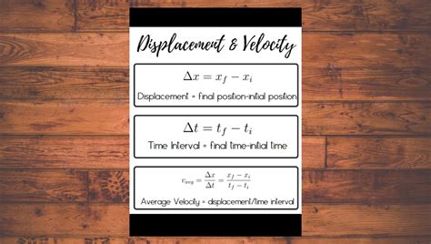 Displacement Physics Formula
