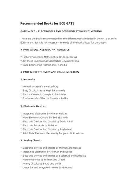 Ece Books For Gate Pdf
