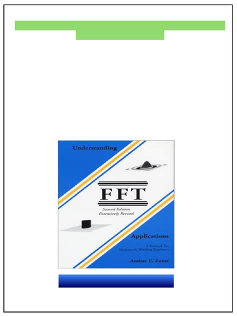 Understanding Fft Applications Second Edition Anders E Zonst Full Pdf Circle Angle