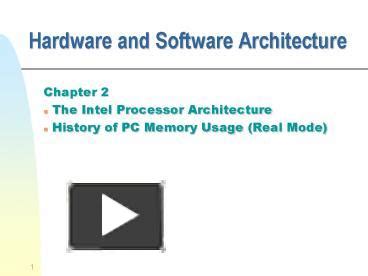 PPT Hardware And Software Architecture PowerPoint Presentation Free To Download Id Bb Fb