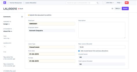 unused leaves text box un editable v11 1 11 · issue 16833 · frappe erpnext · github