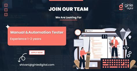 Ginie Digital On Linkedin Hiringalert Manual Automationtester Experience Location Hiring