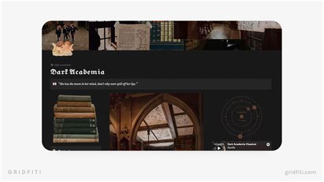 The 12 Best Light And Dark Academia Notion Templates Gridfiti