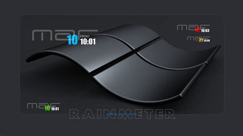 Time Date Resizable Skin For Rainmeter By Adni18 On Deviantart