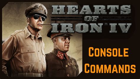 Hoi4 Console Commands Full List