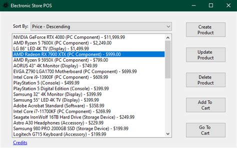 Github Mistysunmew Electronicsstorepos This Is A Class Project Winforms Application Which