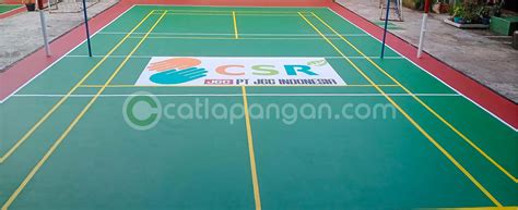 Pengecatan Lapangan Olahraga Sekolah Saat Liburan Semester Catlapangan Id