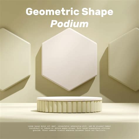 Зеленый цилиндрический подиум в форме квадратной зеленой стены 3d визуализация изображения