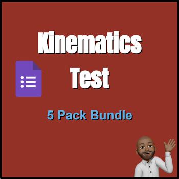Kinematics Unit Physics Calculation Test Google Form Quiz Pack