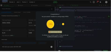 codingjourney geeksforgeeks 500daysofpotd dsa problemsolving