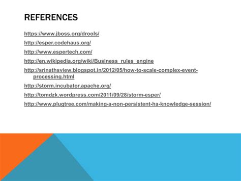 Rule Engine Evaluation For Complex Event Processing Ppt