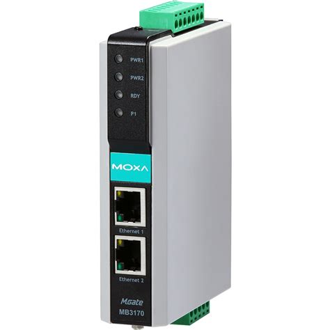 Moxa MGate MB T Port Adv Modbus Gateway BaseF X RJ Connector To C RS