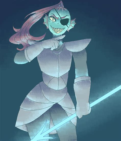 Pixilart Undyne By Awkward