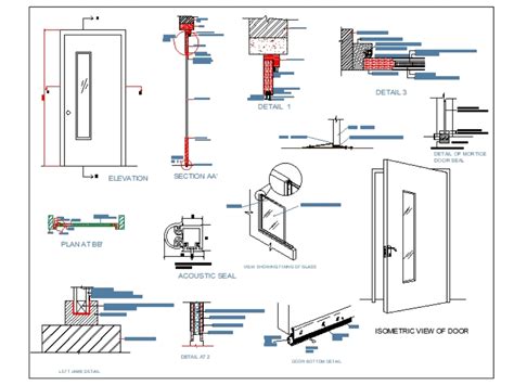 Prueba De Sonido De La Puerta En Autocad Cad 98 Kb Bibliocad