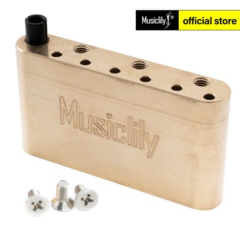 Musiclily Ultra 525mm2 116 Inch String Spacing Full Solid Brass Musiclily Ultra 525mm2 116 Inch String Spacing Full Solid Brass