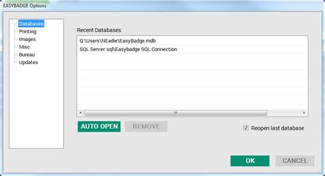 Database Not Found Message