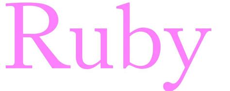 Ruby Name
