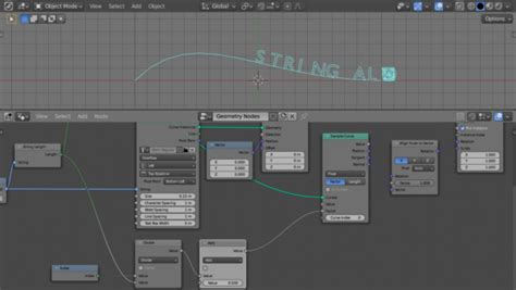 Text Along Curve With Blender Geometry Nodes
