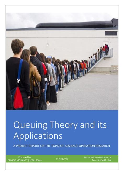 queuing theory and its applications pdf